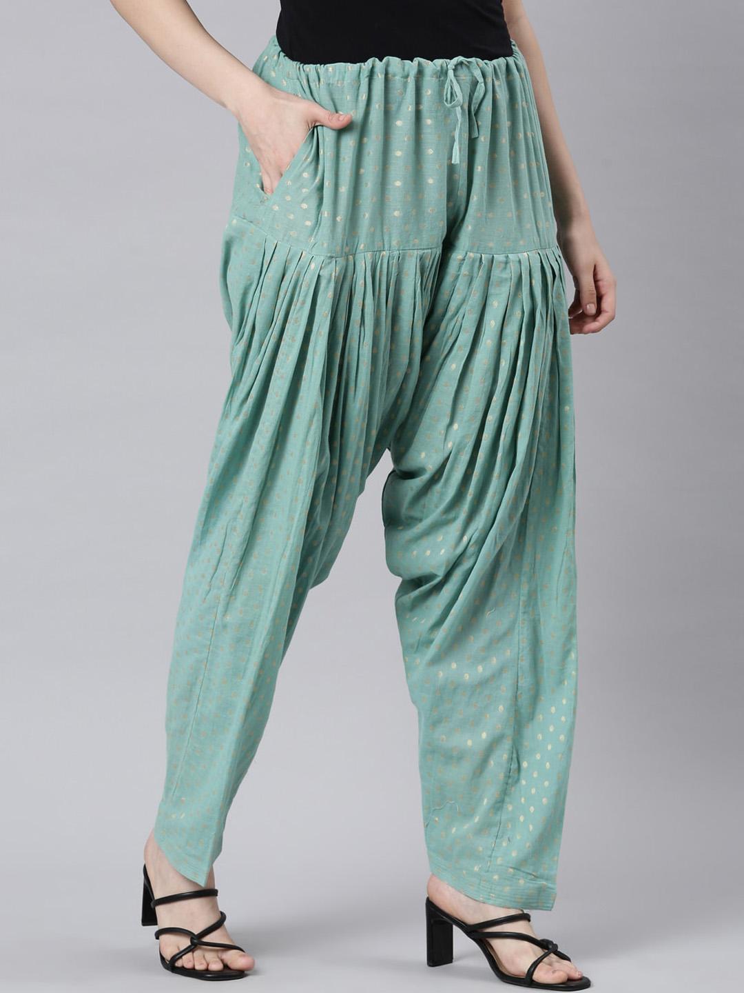 Buy Souchii Women Woven Design Pure Cotton Patiala - Patiala for Women ...