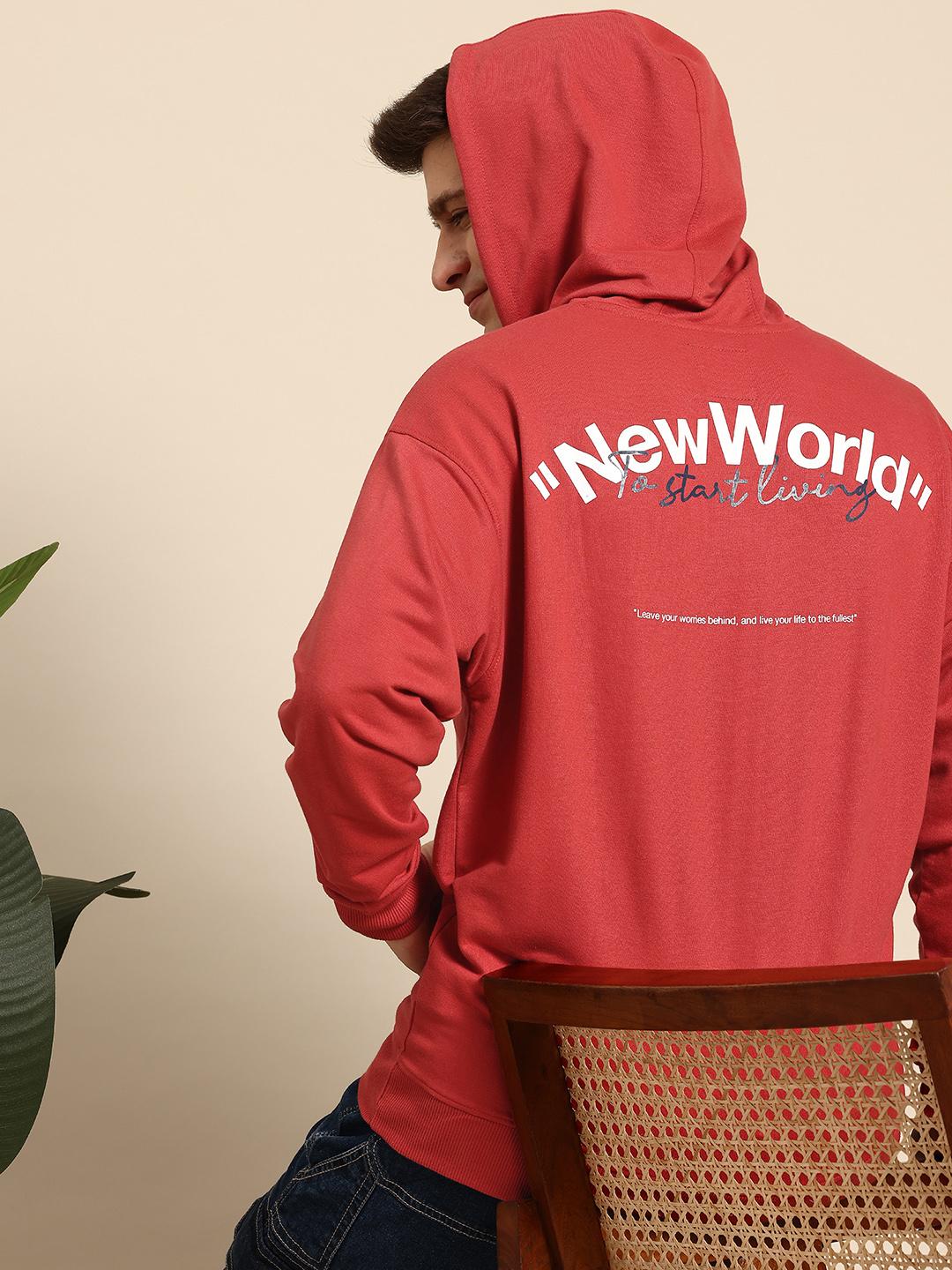 Buy Mast & Harbour Printed Hooded Relaxed Fit Sweatshirt - Sweatshirts ...