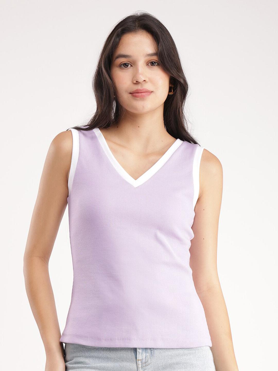 Buy FABLE STREET V Neck Regular Top - Tops for Women 29063228 | Myntra