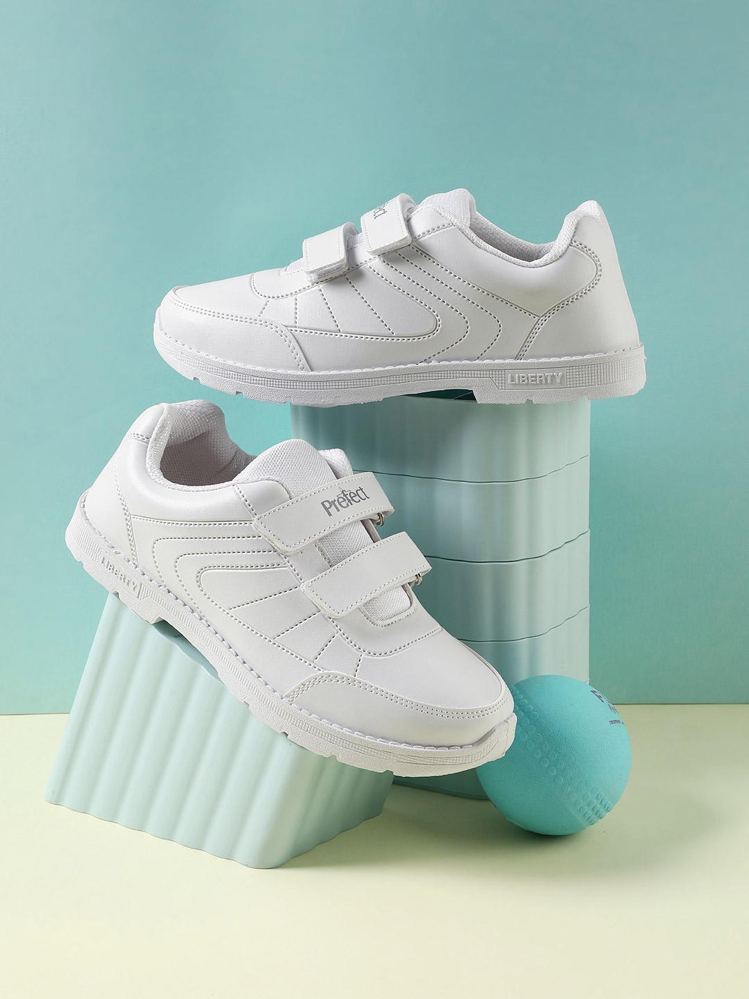 Buy Liberty Prefect Kids White Velcro School Shoes - Casual Shoes for ...