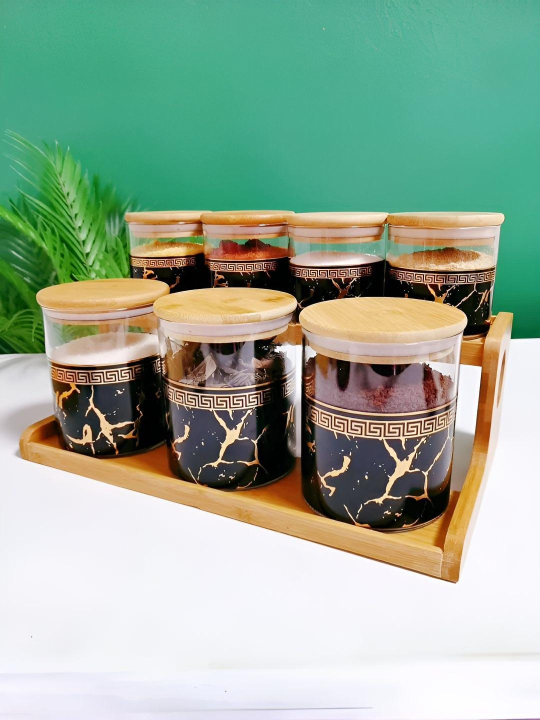 Buy The Better Home Black 7 Pcs Glass Containers - Container for Unisex ...