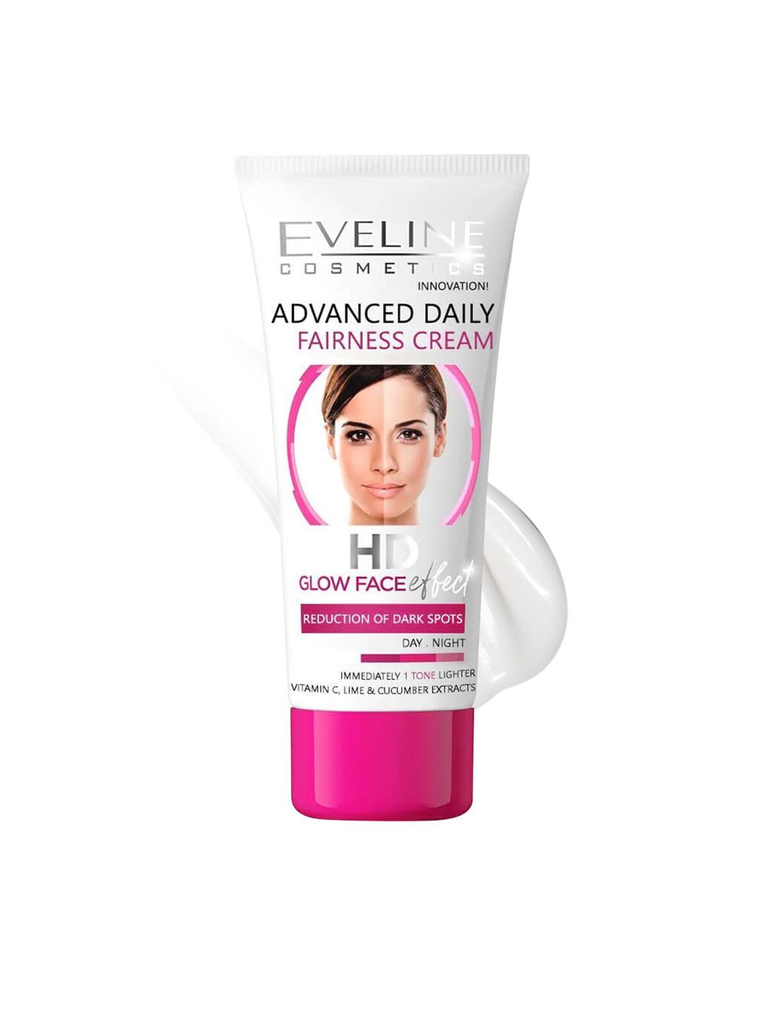 Buy Eveline Cosmetics Advanced Daily Fairness Cream HD Glow Face Effect ...