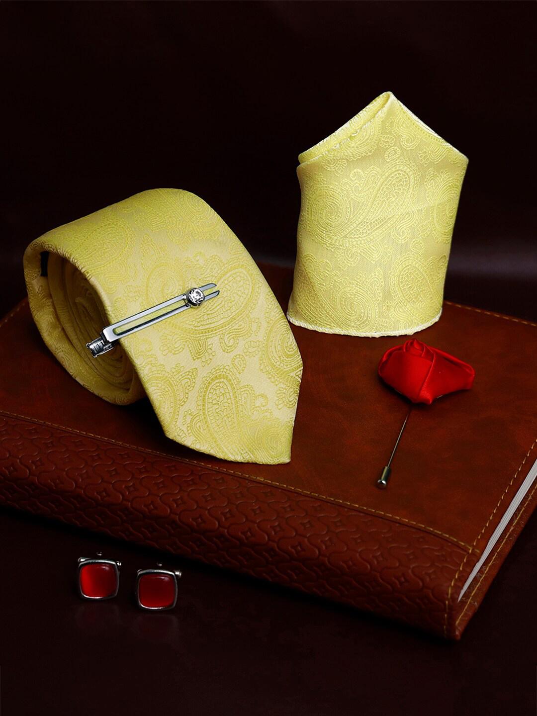 Buy LOUIS STITCH Men Silk Printed Necktie Accessory Gift Set Combo ...