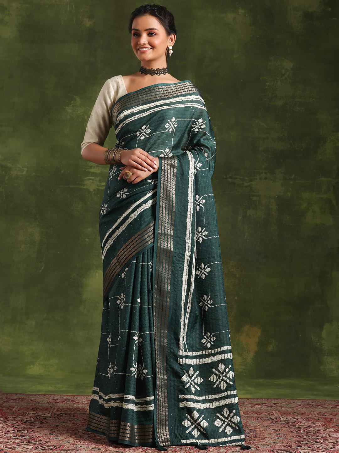 Buy Libas Ethnic Motifs Sequinned Saree - Sarees for Women 29250550 ...