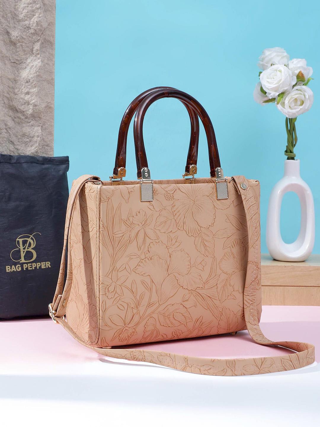 Buy Bag Pepper Floral Printed Structured Handheld Bag - Handbags for ...