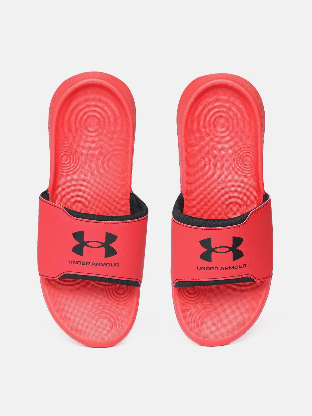 Buy UNDER ARMOUR Men Brand Logo Printed Sliders - Flip Flops for Men ...