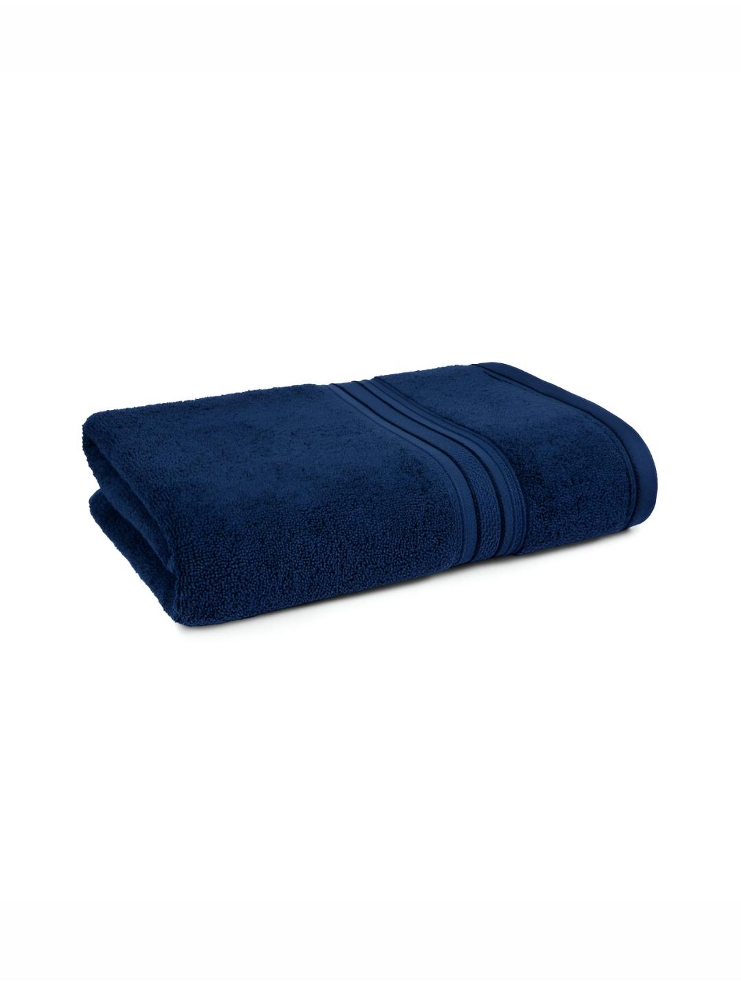 Buy MYTRIDENT Blue Solid Pure Cotton 500GSM Super Soft Adult Regular ...