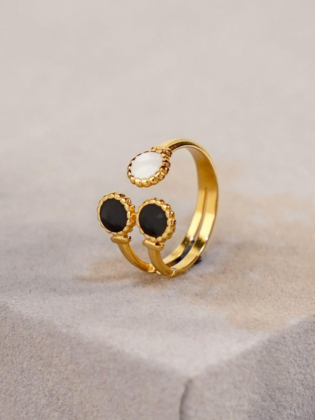 Buy SWASHAA 18KT Gold Plated Ravinia Finger Ring - Ring for Women ...