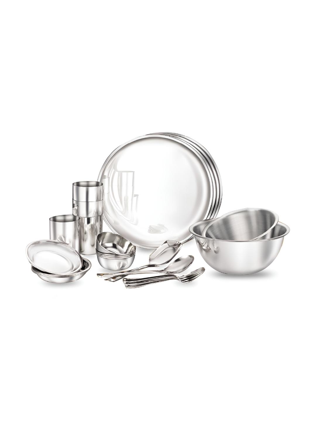 Buy JUDGE By Prestige Silver Toned 24 Pieces Stainless Steel Dinner Set ...