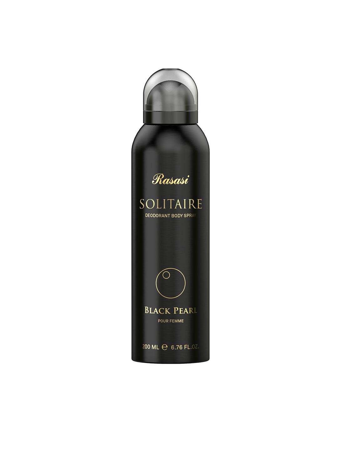 Buy Rasasi Women Solitaire Black Pearl Long Lasting Deodorant Body ...