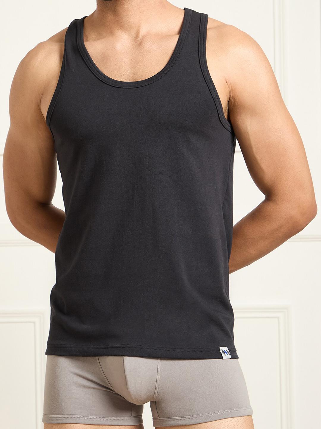 Buy MODERN CREW Men CoolSense Cotton Vest - Innerwear Vests for Men ...