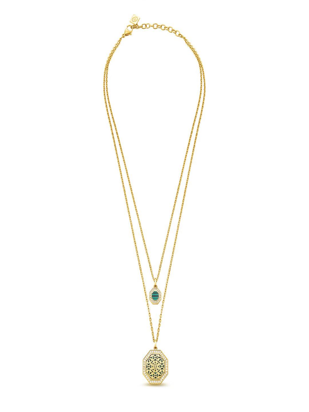 Buy Cerruti 1881 Stainless Steel Stone Studded Textured Minimal Layered ...