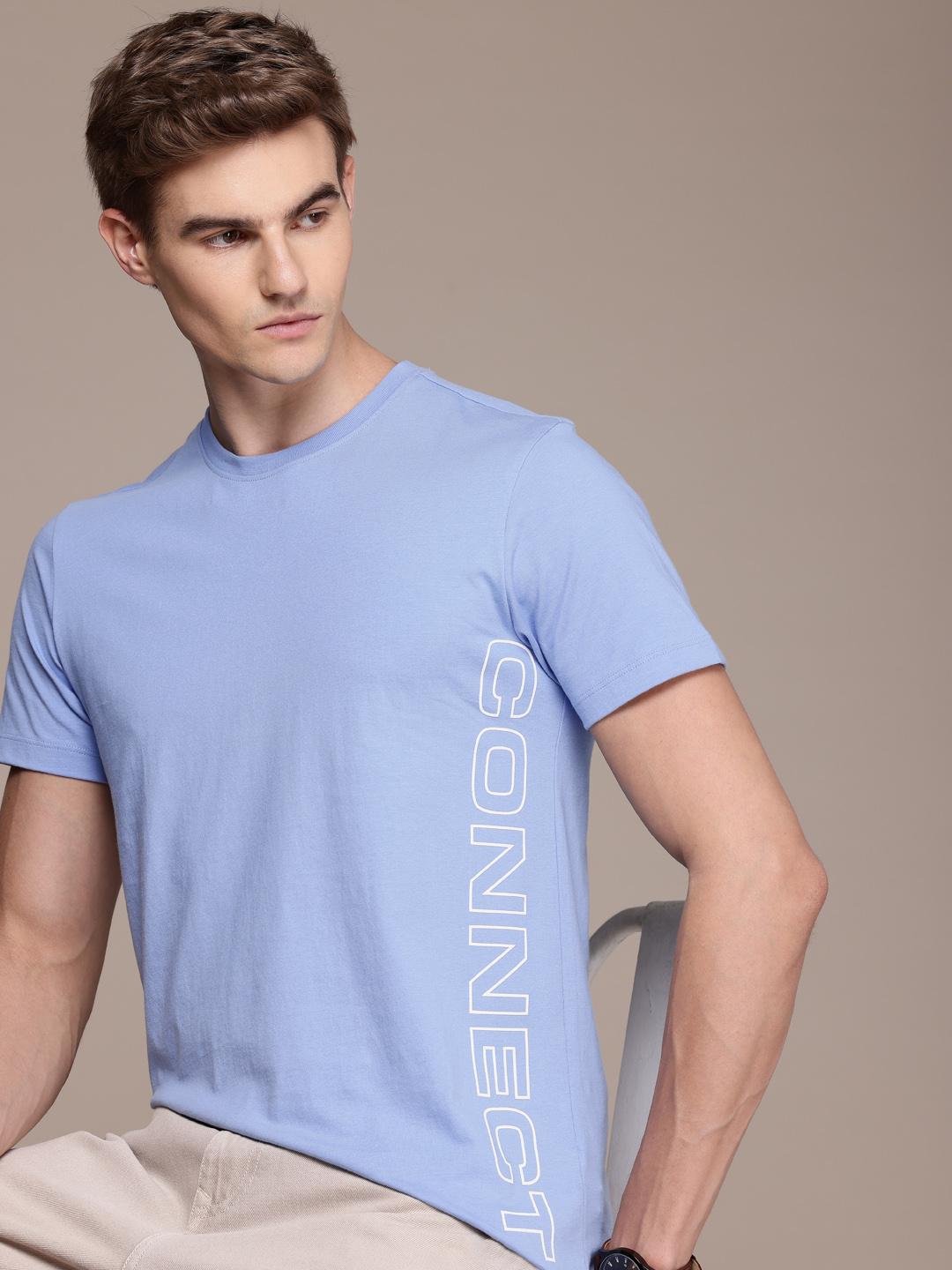 Buy French Connection Brand Logo Printed Pure Cotton T Shirt - Tshirts ...