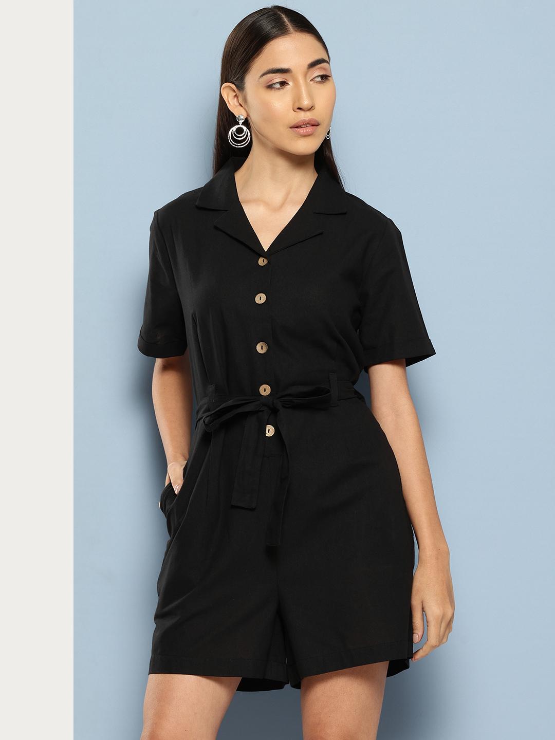 Buy Chemistry Waist Tie Ups Detail Playsuit - Jumpsuit for Women ...