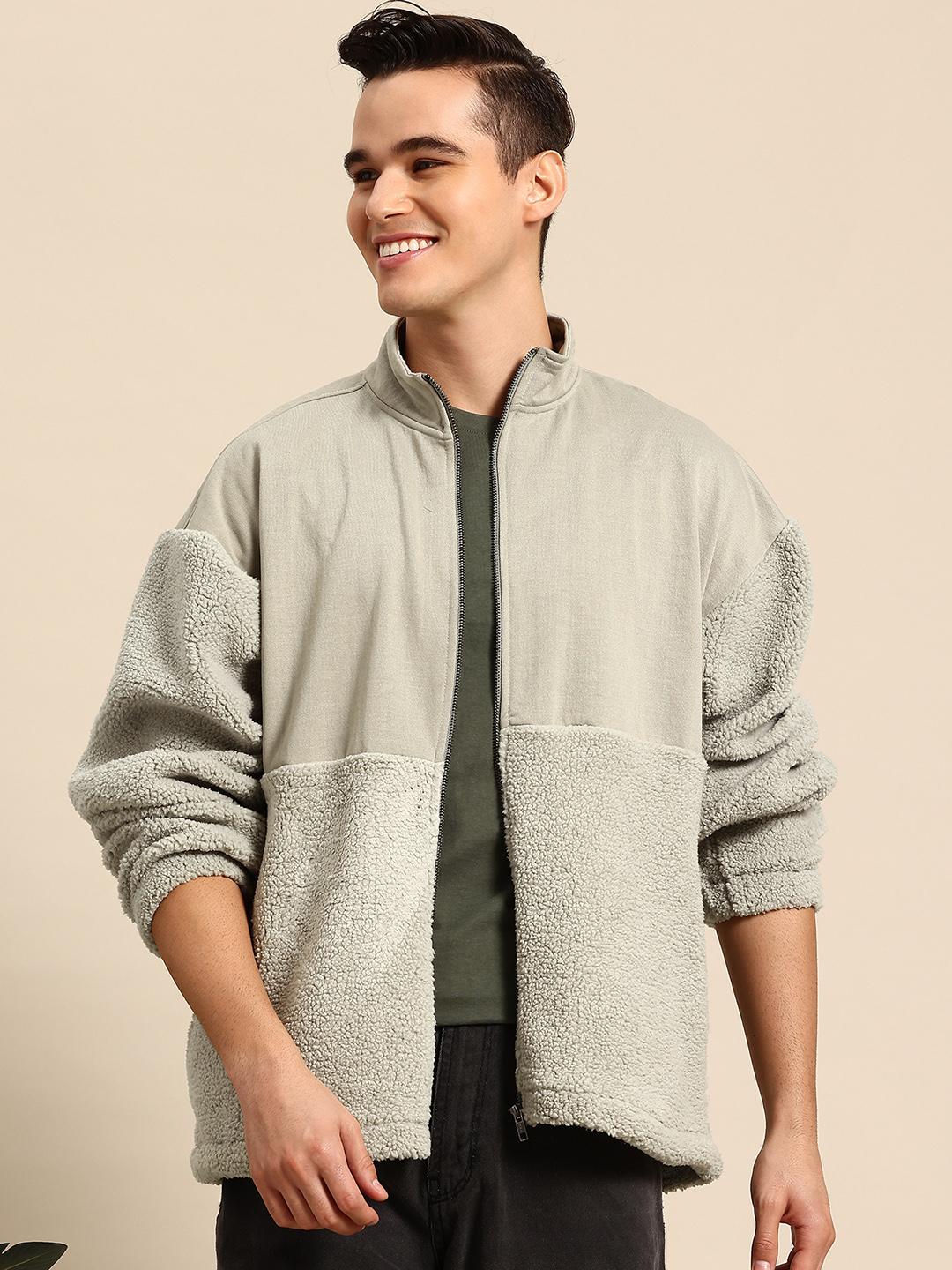 Buy Mast & Harbour Sherpa Relaxed Fit Sweatshirt - Sweatshirts for Men ...
