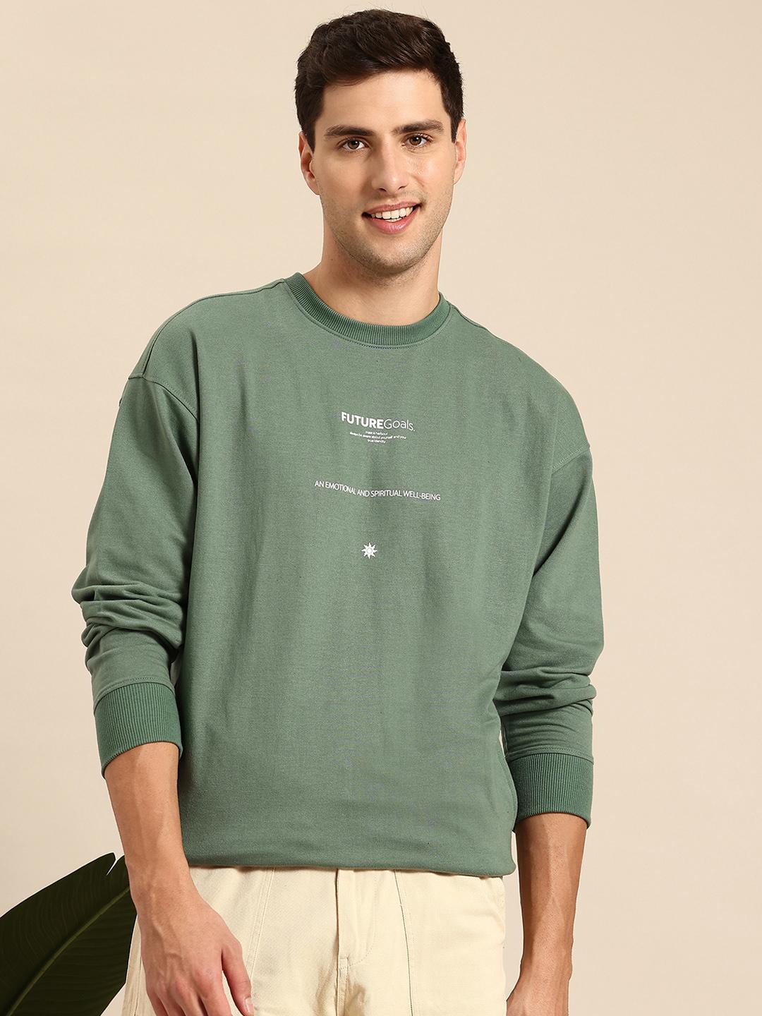 Buy Mast & Harbour Men Printed Relaxed Fit Sweatshirt - Sweatshirts for ...