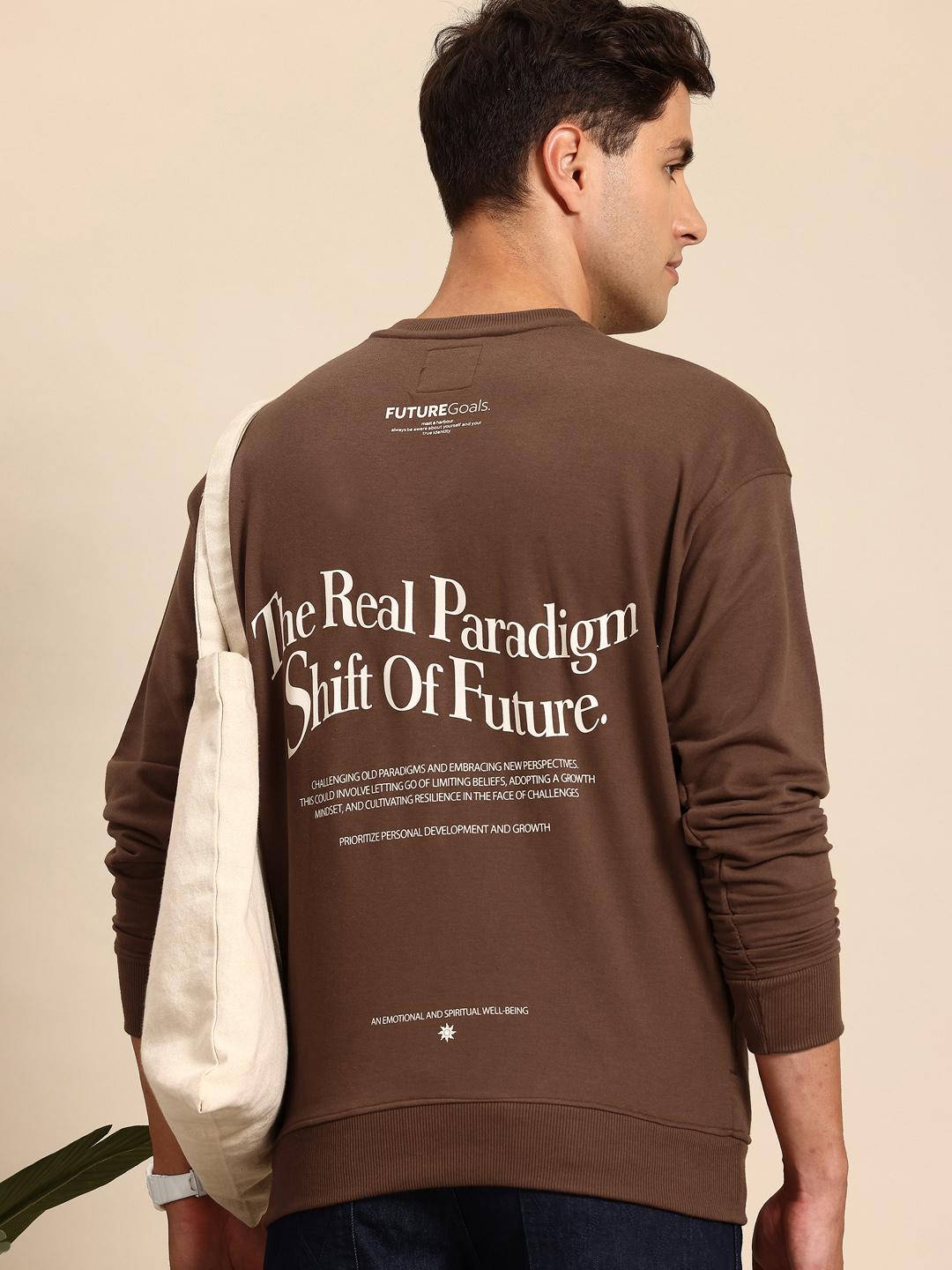 Buy Mast & Harbour Printed Drop Shoulder Relaxed Fit Sweatshirt ...