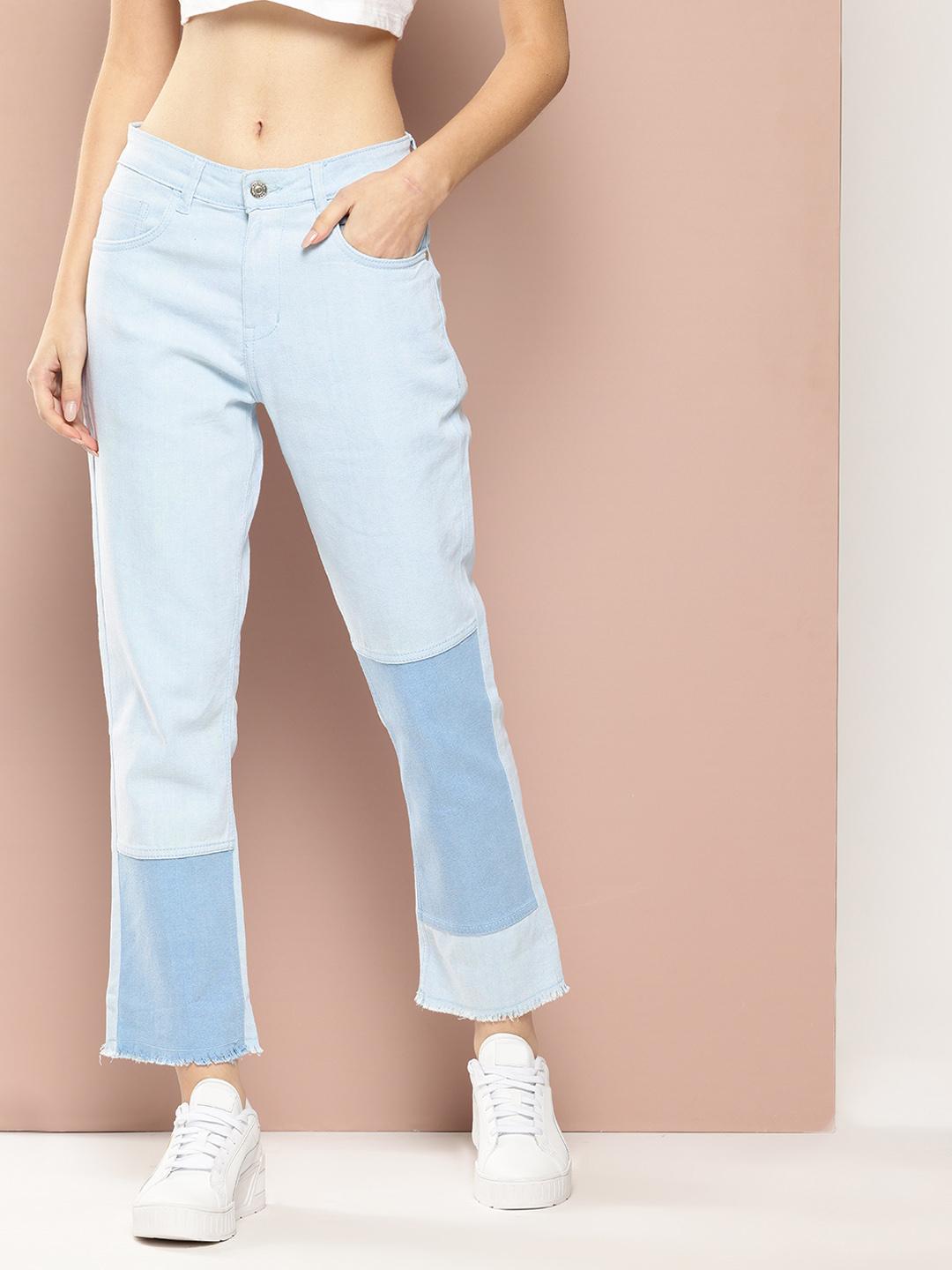 Buy Harvard Women Mid Rise Light Shade Cropped Stretchable Jeans ...