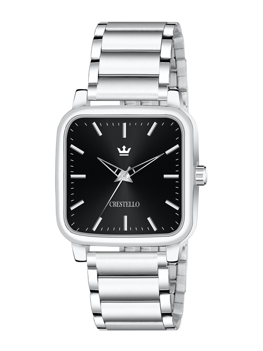 Buy CRESTELLO Women Stainless Steel Bracelet Style Straps Analogue Watch CR GS034 BLK CH ...