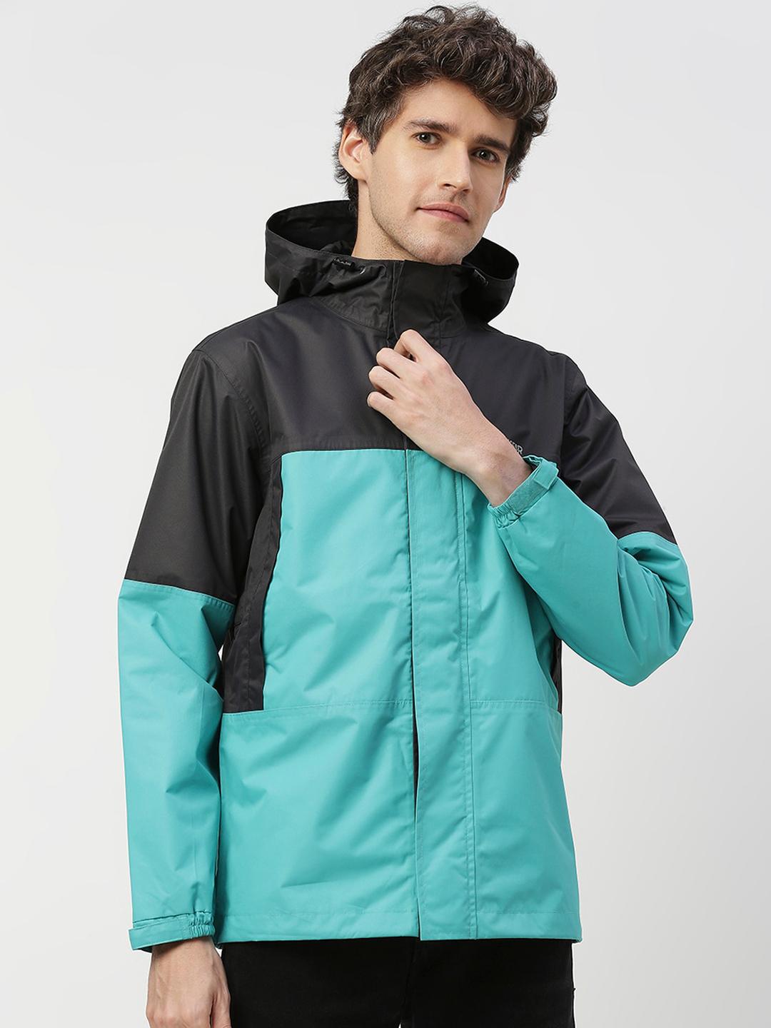 Buy Zeel Men Colorblocked Waterproof Rain Jacket - Rain Jacket for Men ...