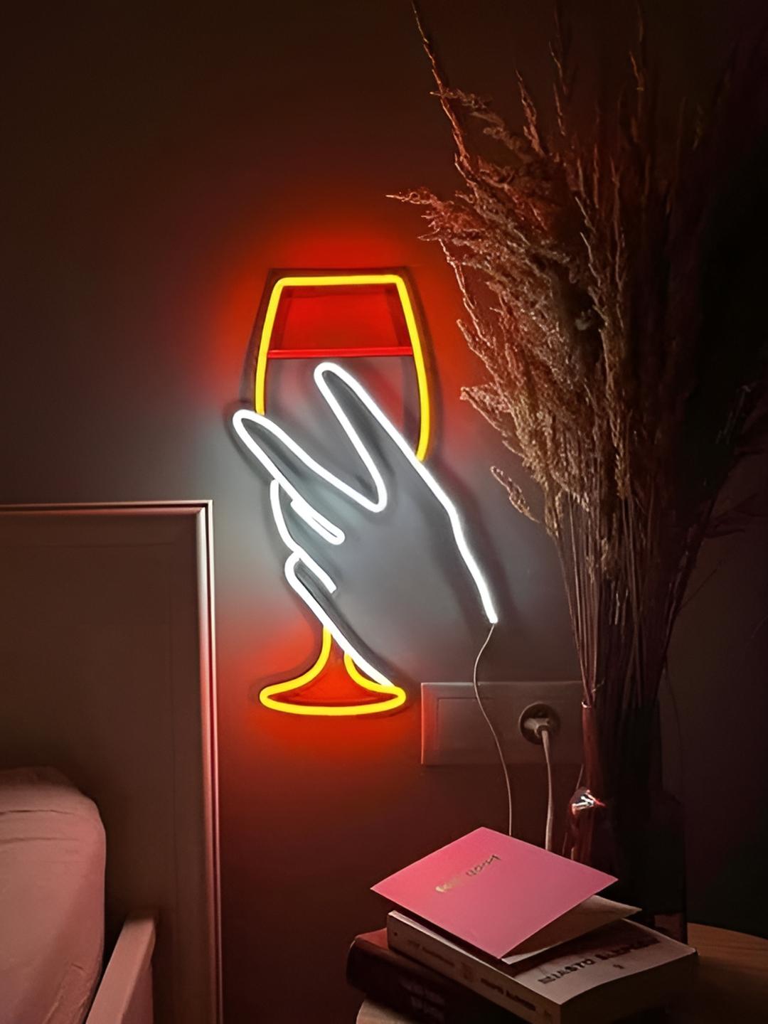 Buy The Party Planet Yellow & White Neon String Light - String Lights ...