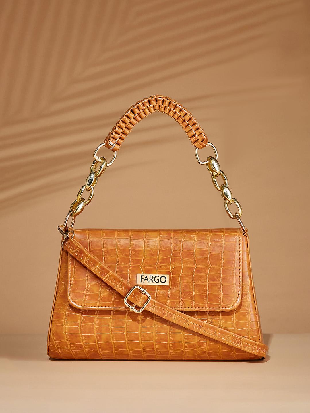 Buy FARGO Textured Structured Handheld Bag - Handbags for Women ...