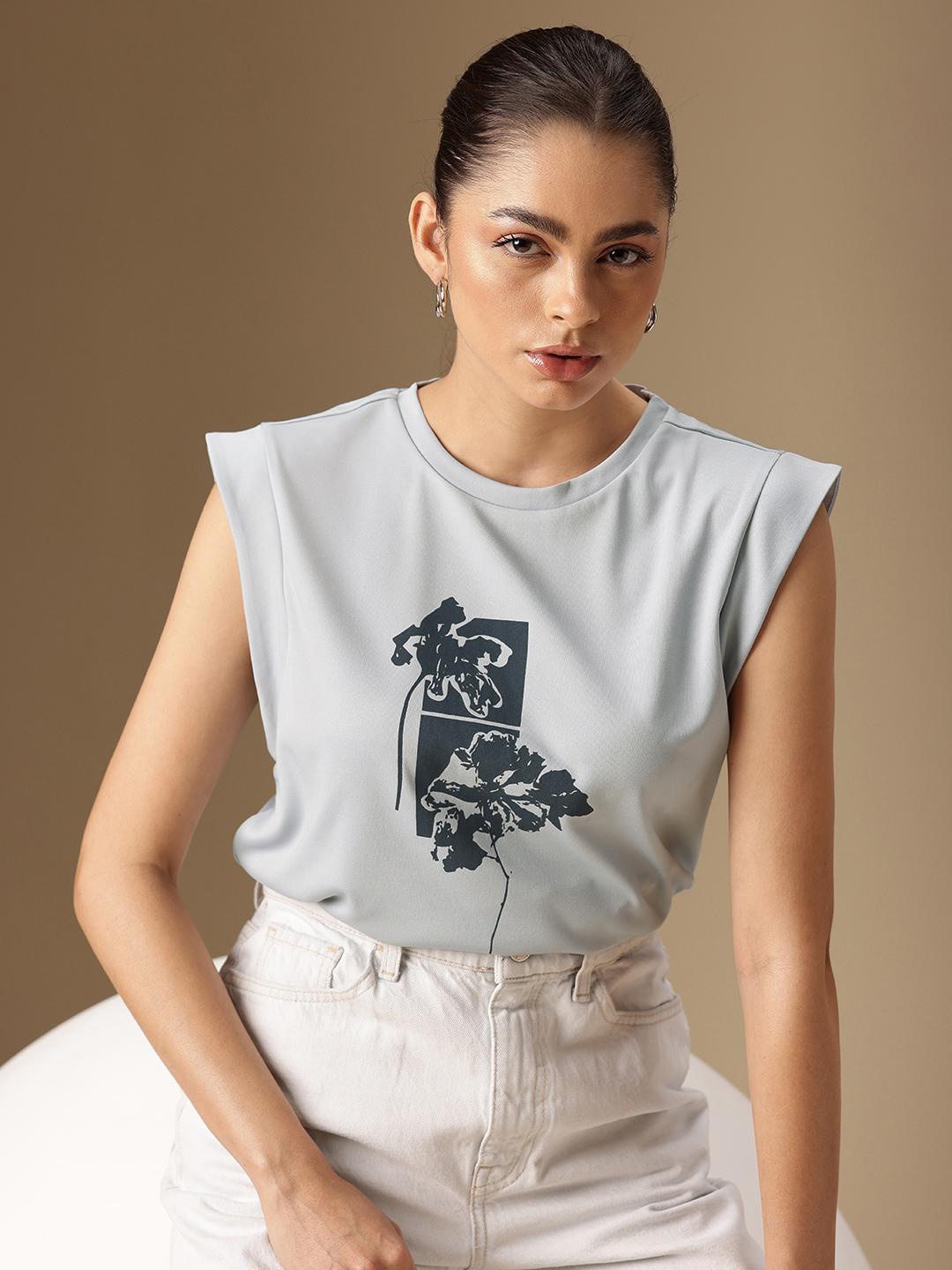 Buy Chemistry Printed Extended Sleeves T Shirt - Tshirts for Women 29758156 | Myntra