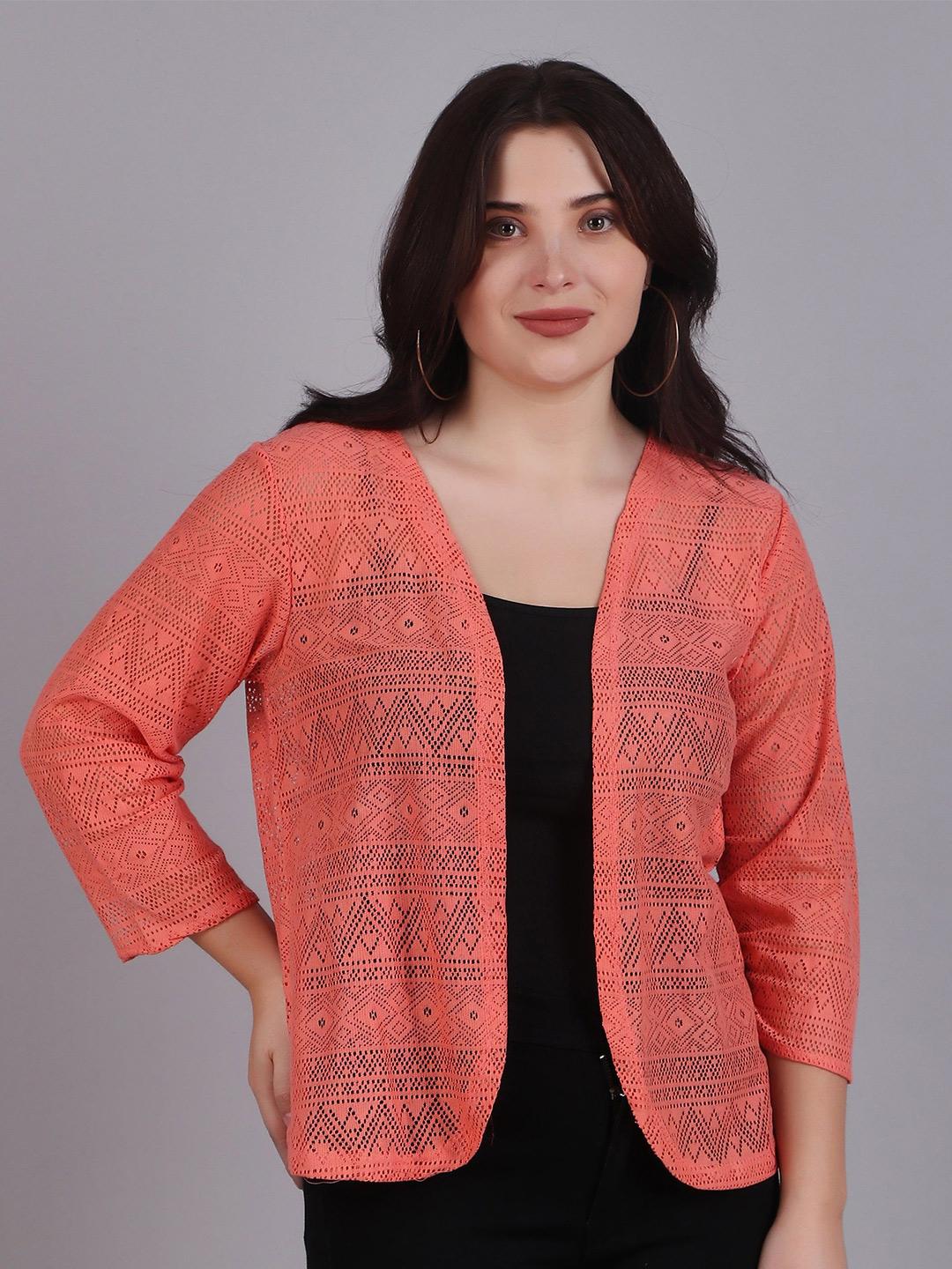 Buy Dressitude Self Designed Cotton Open Front Shrug - Shrug for Women ...