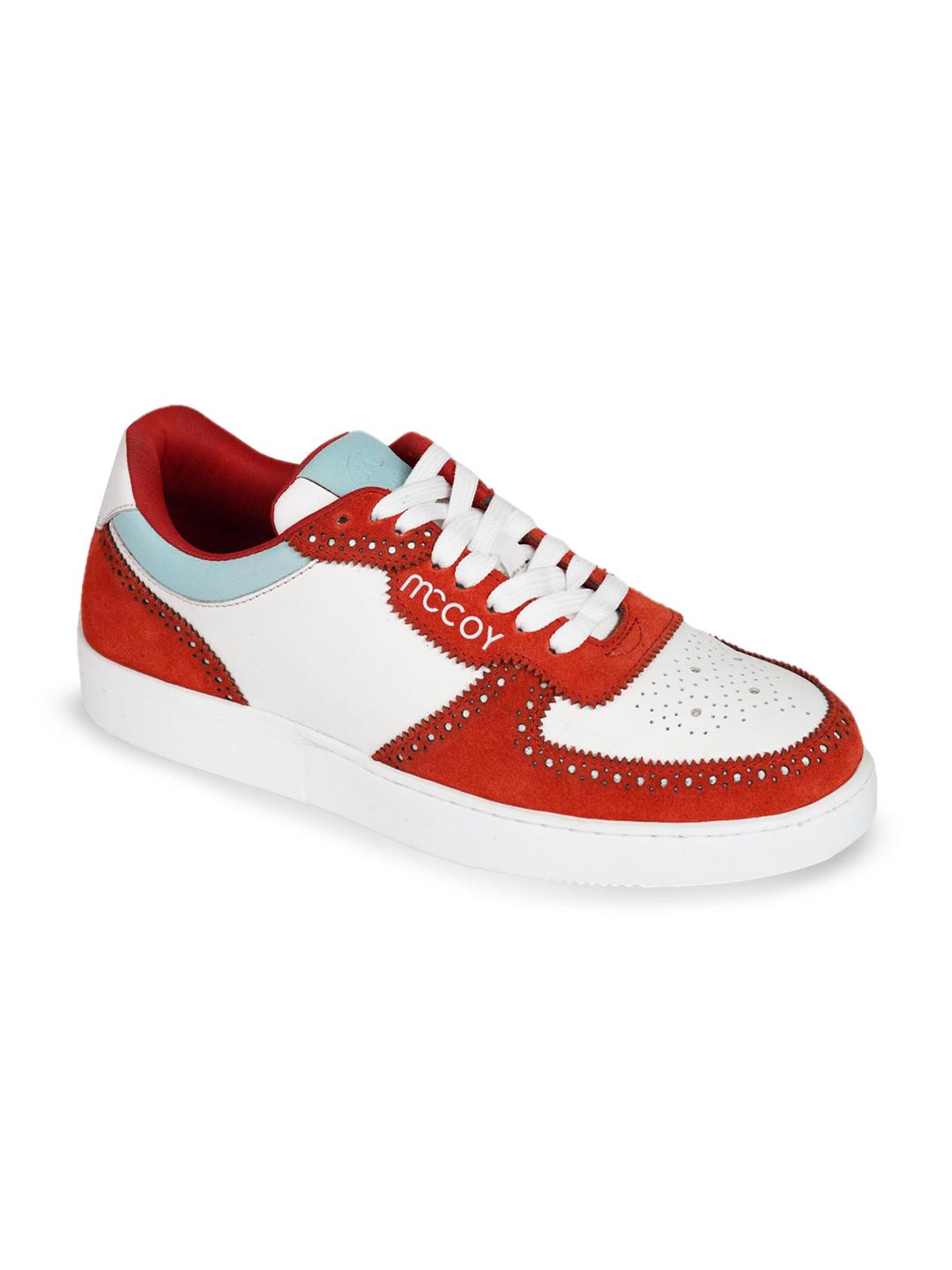 Buy Mccoy Men Round Toe Comfort Insole Leather Sneakers - Casual Shoes ...