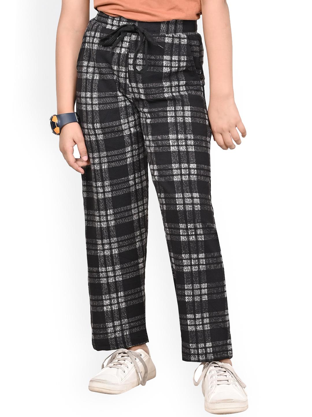Buy BAESD Girls Checked Regular Fit Dry Fit Track Pant - Track Pants ...