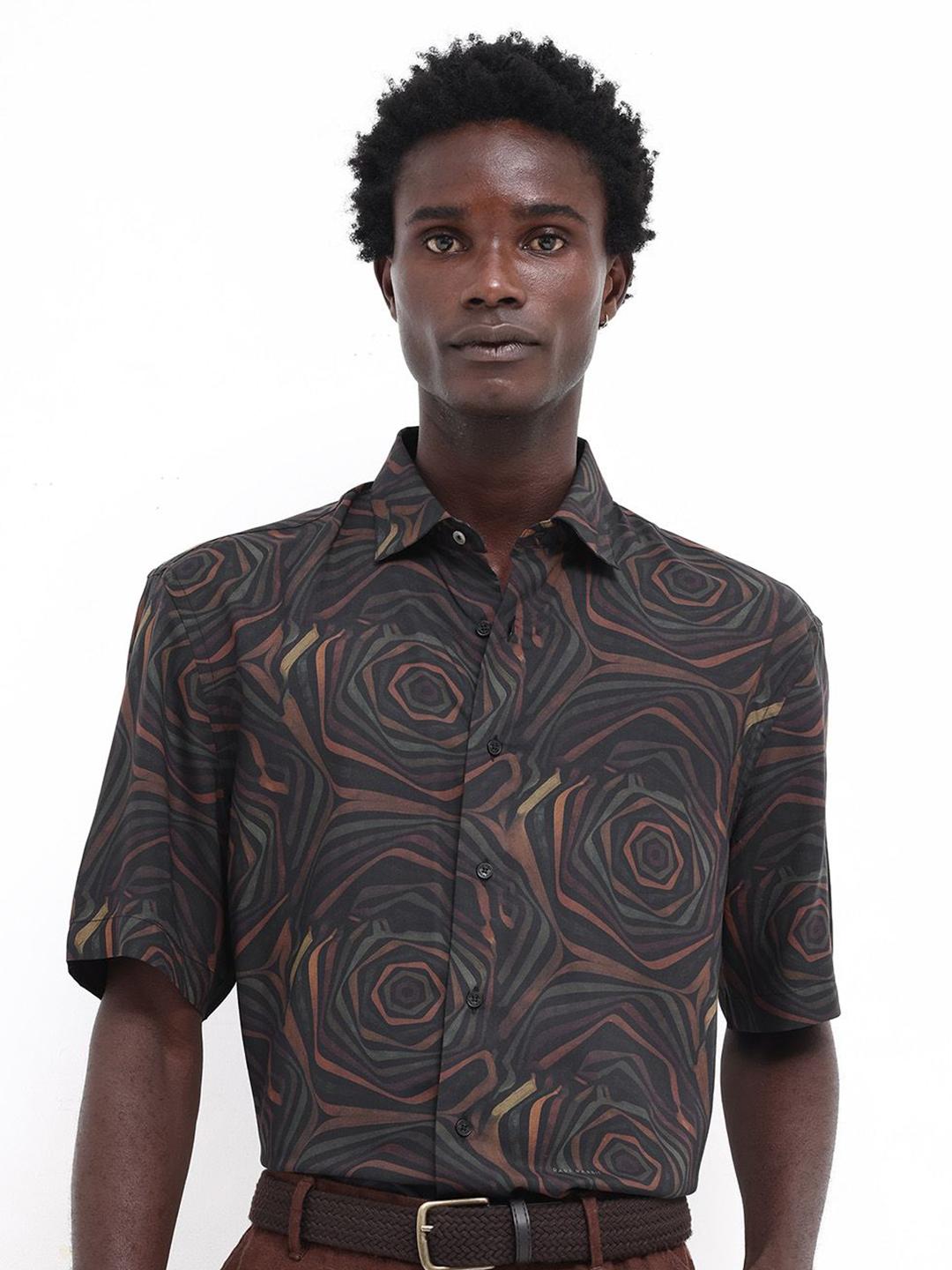 Buy RARE RABBIT Men Marfik Boxy Abstact Printed Shirt - Shirts for Men 29811930 | Myntra