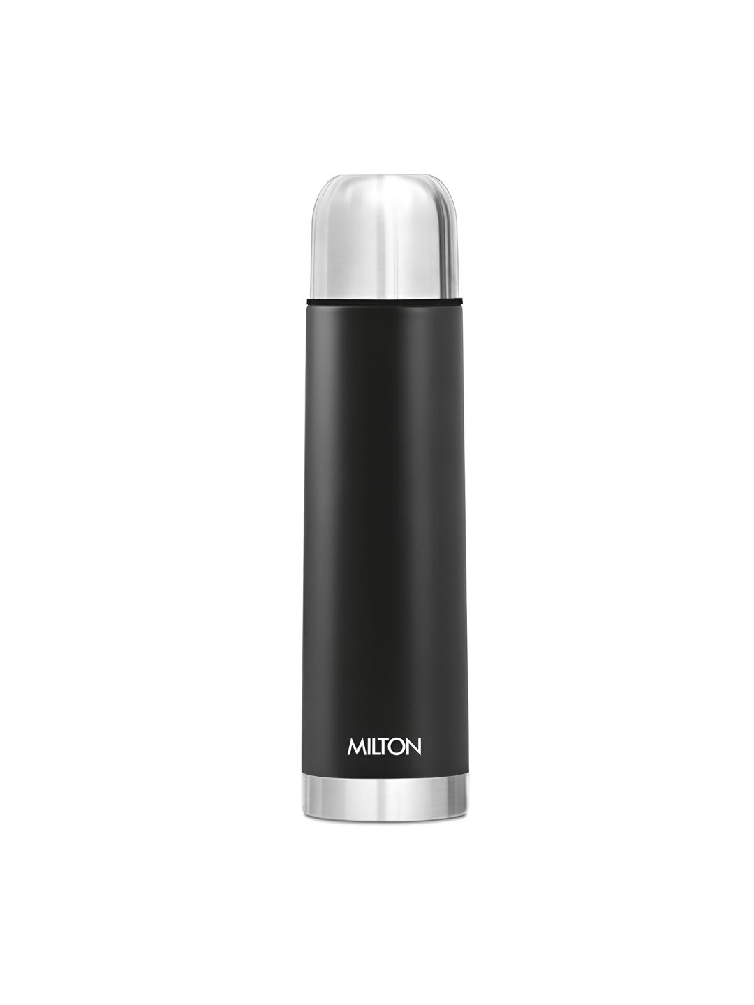 Buy Milton Black Solid Stainless Steel Double Wall Vacuum Flask 1L ...