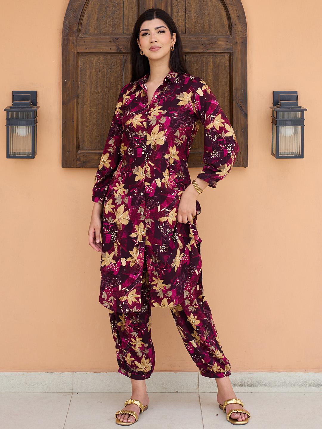 Buy Libas Floral Printed Tunic With Salwar - Co Ords for Women 29841701 ...