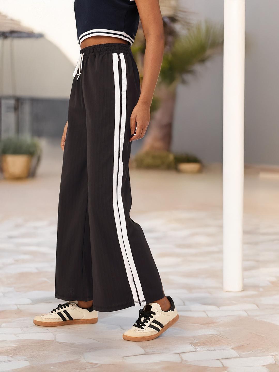 Buy DressBerry Women Athleisure High Rise Side Striped Anti Fit ...