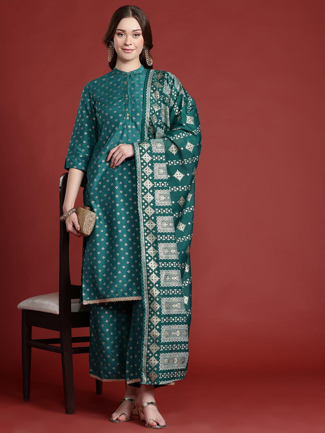 Buy Anouk Ethnic Printed Kurta Set With Dupatta - Kurta Sets for Women ...