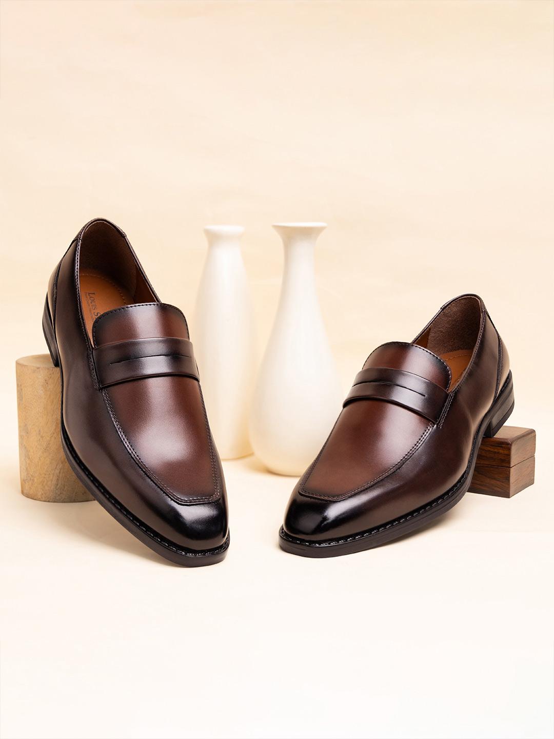 Buy LOUIS STITCH Men Formal Dual Shade Slip On Moccasin Shoes - Formal ...
