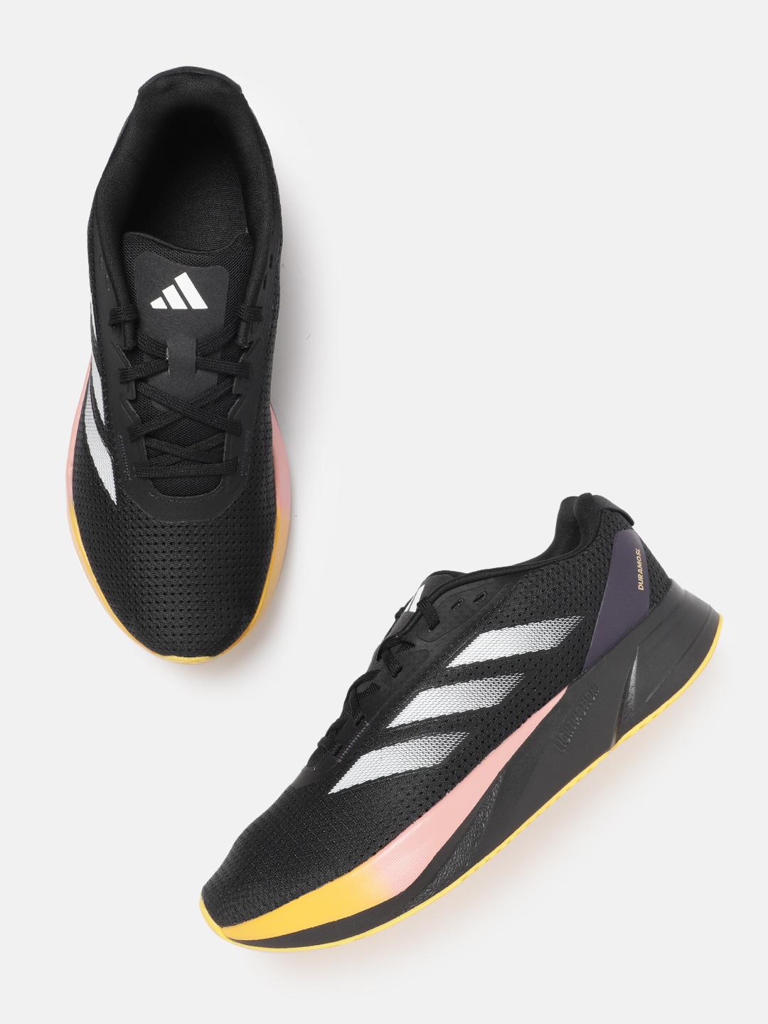 Buy ADIDAS Men Woven Design Round Toe Duramo SL Running Shoes - Sports ...