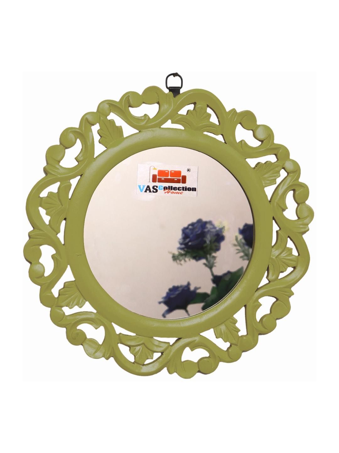 Buy VAS Collection Home Green Round Shape Wall Decor Mirror - Mirrors ...