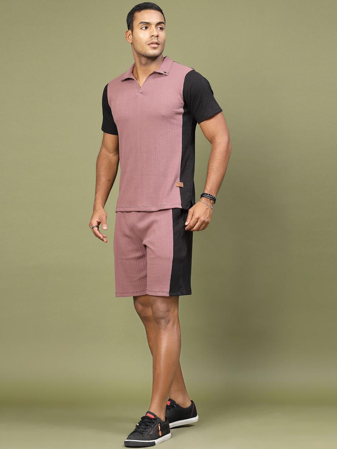 Buy Rigo Colorblocked Pure Cotton T Shirts & Shorts Co Ords - Co Ords ...