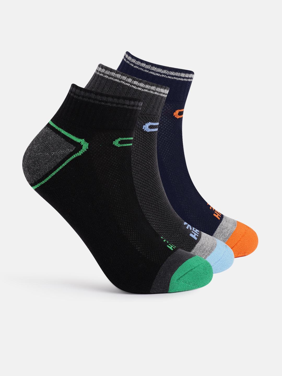 Buy HRX By Hrithik Roshan Men Pack Of 3 Ankle Length Socks - Socks for ...