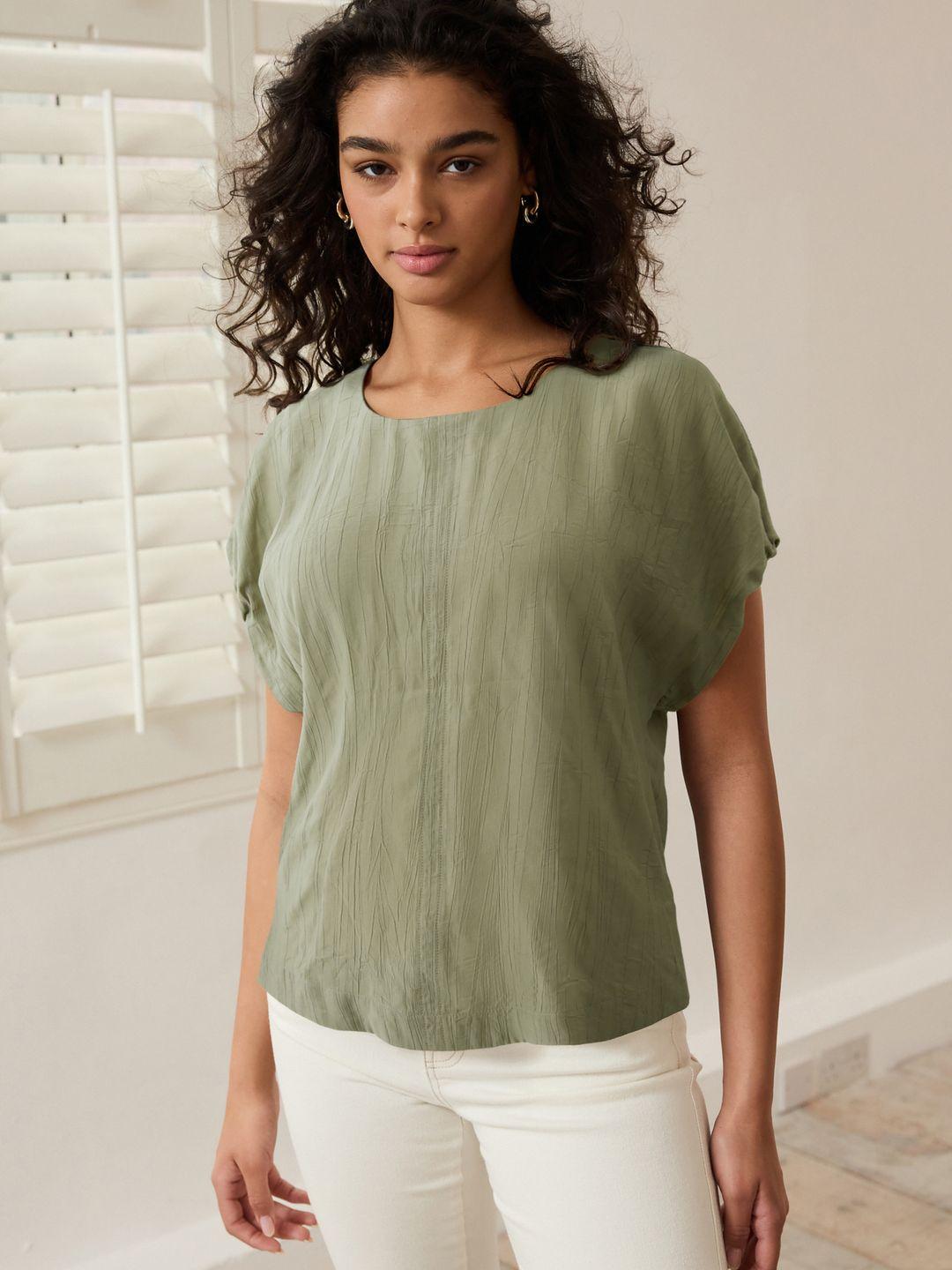 Buy NEXT Round Neck Extended Sleeves Top - Tops for Women 29905594 | Myntra