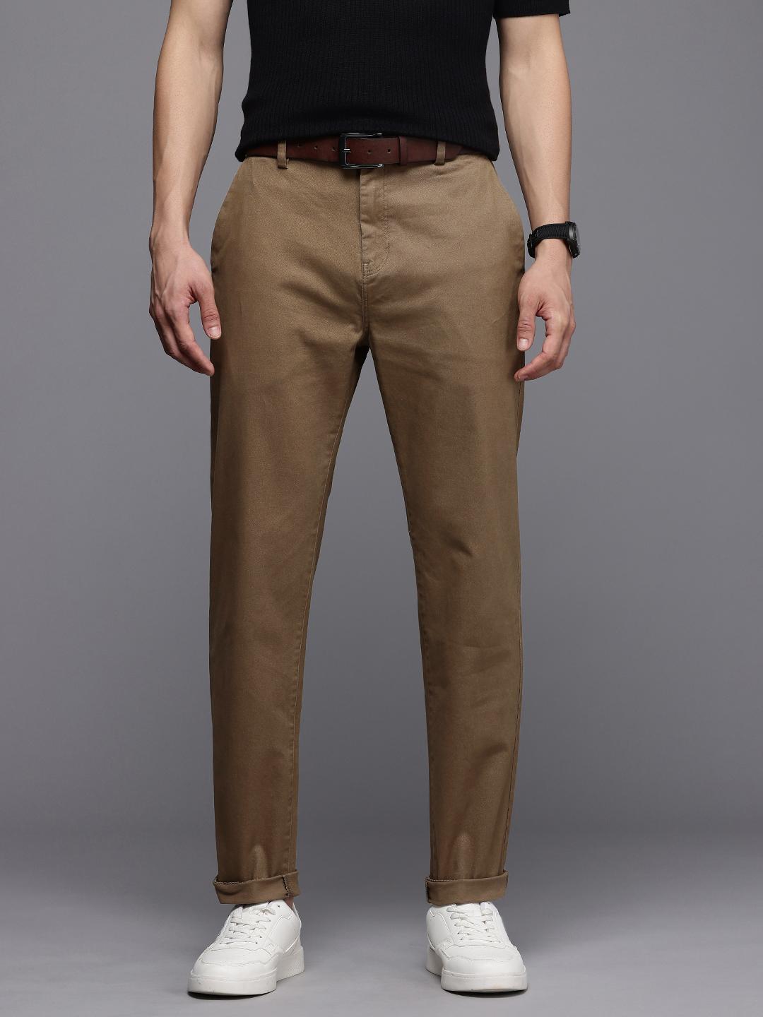 Buy NEXT Men Casual Trousers Comes With A Belt - Trousers for Men ...