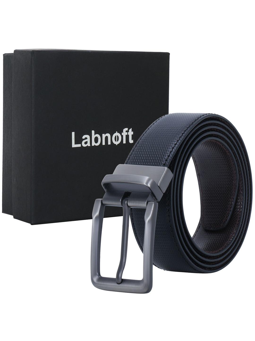 Buy Labnoft Men Textured PU Reversible Formal Belt - Belts for Men ...