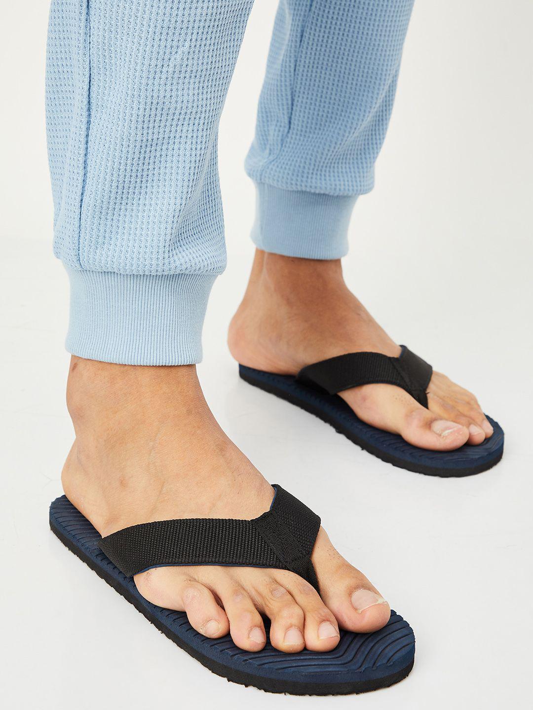 Buy Max Men Striped Room Slippers - Flip Flops for Men 29937406 | Myntra