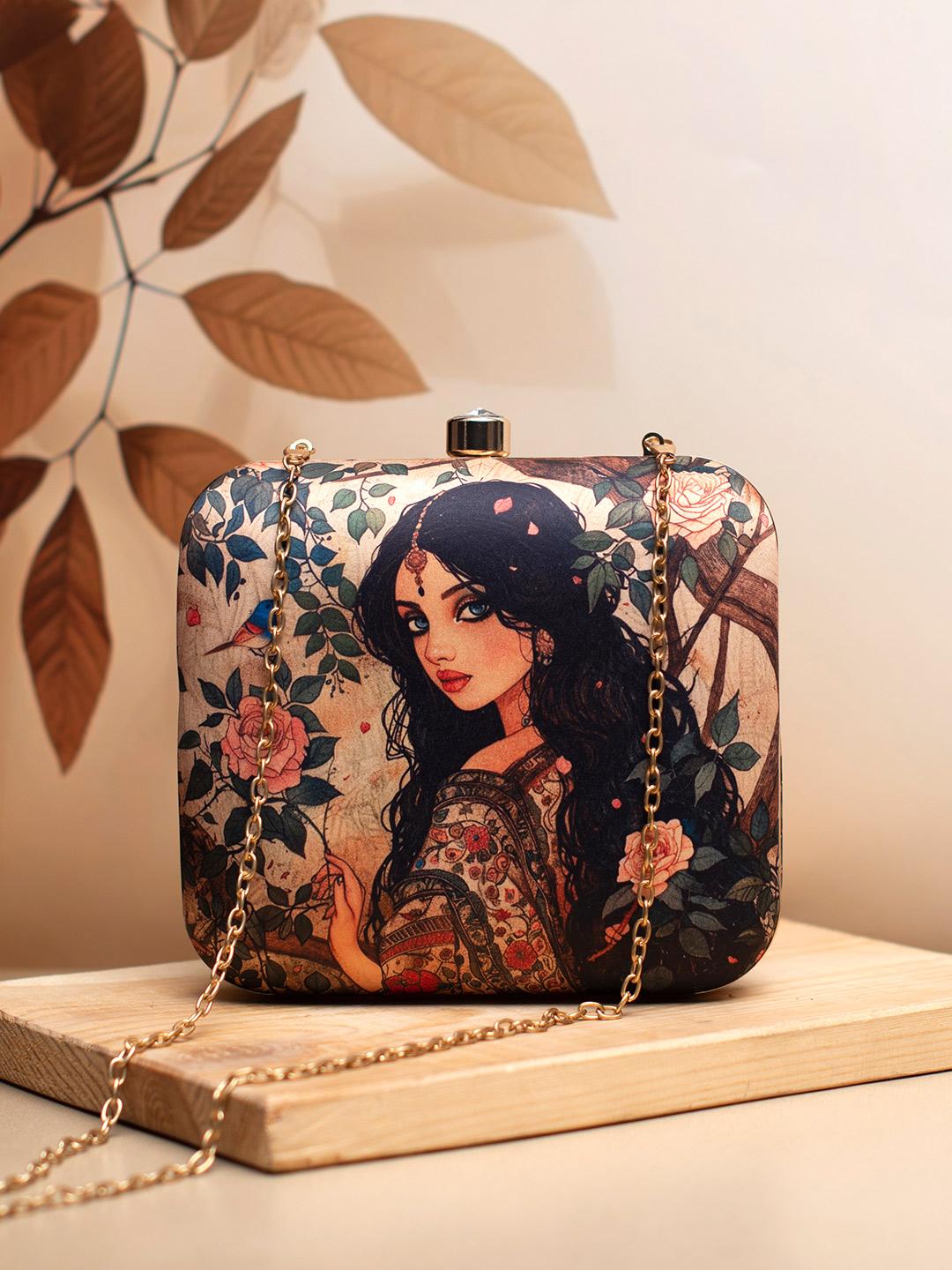 Buy ARTKLIM Princess Printed Box Clutch - Clutches for Women 29961150 ...