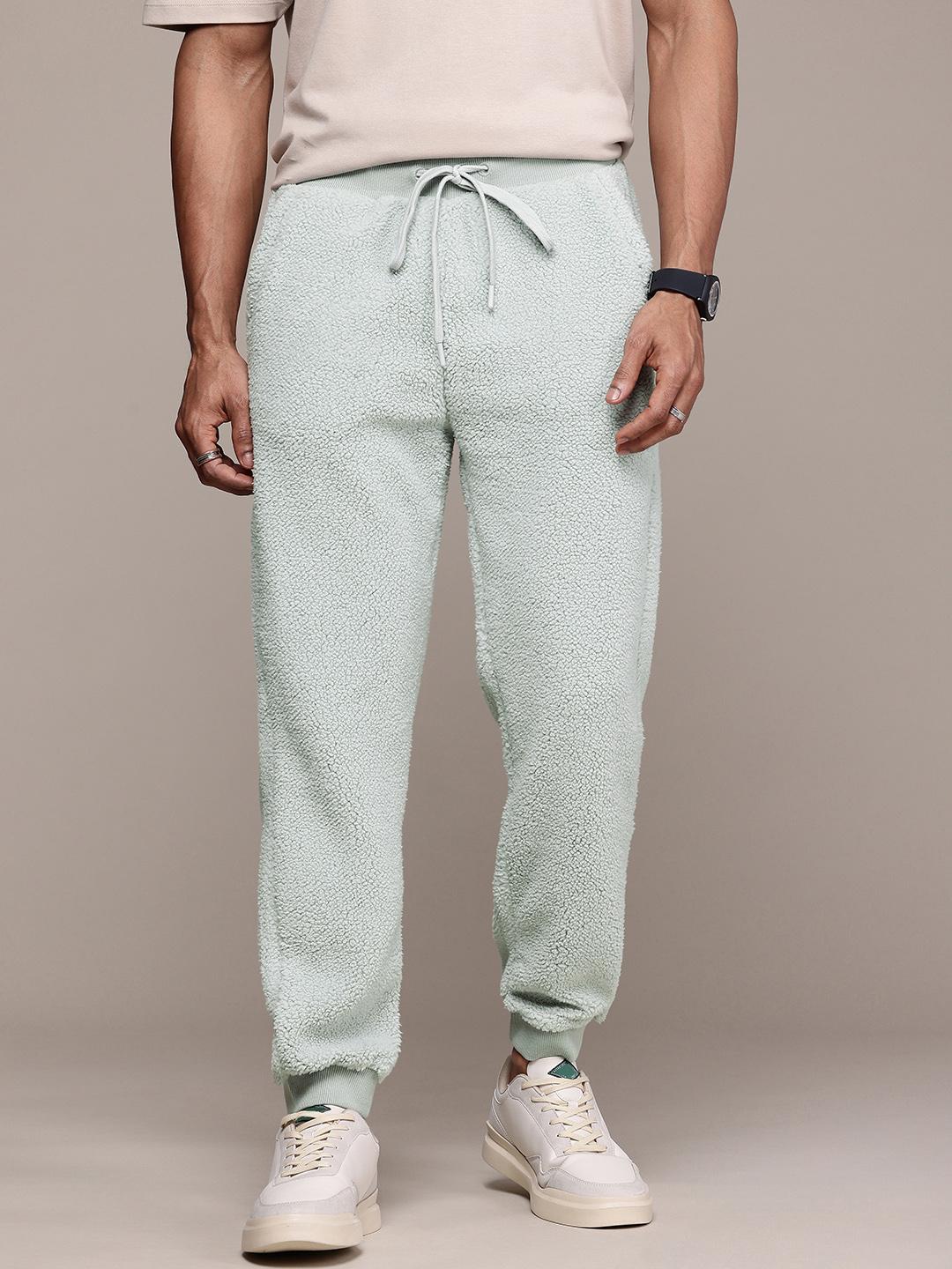 Buy WROGN Men Comfort Fit Fuzzy Joggers - Track Pants for Men 29967244 ...
