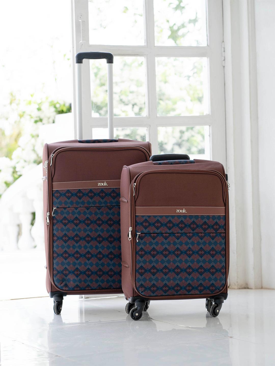 Buy ZOUK Periyar Waves Set Of 2 Cabin & Medium Avasa Trolley Bags - Trolley Bag for Unisex ...