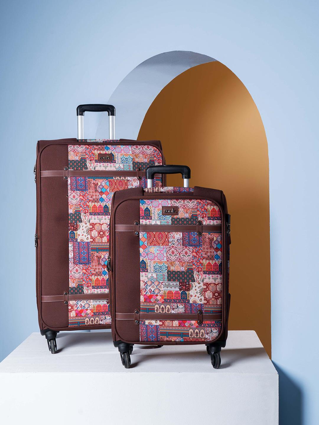 Buy ZOUK Kutch Gamthi Set Of 2 Cabin & Large Saira Trolley Bags - Trolley Bag for Unisex ...