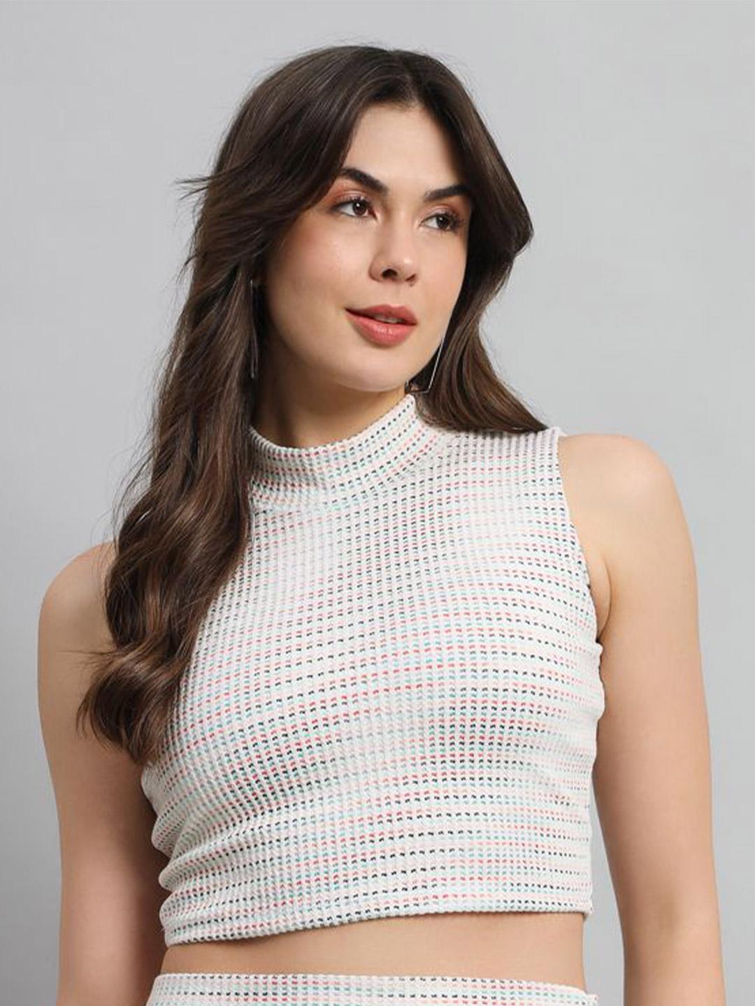 Buy SCORPIUS Women Checked Crop Top - Tops for Women 29982610 | Myntra