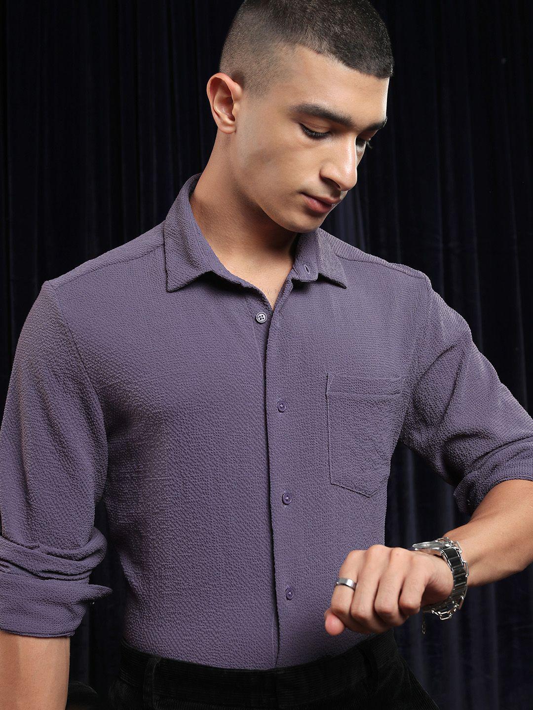 Buy KETCH Men Textured Casual Slim Fit Shirt - Shirts for Men 30014311 ...